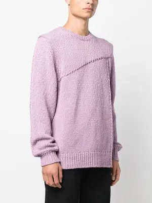 Helmut Lang Seamed Knitted Jumper