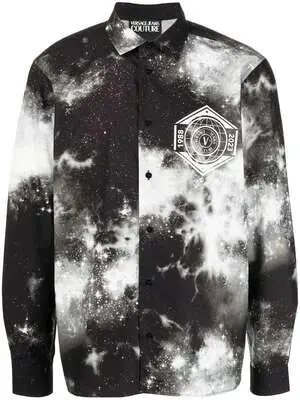 Versace Tie Dye-print Button-up Shirt