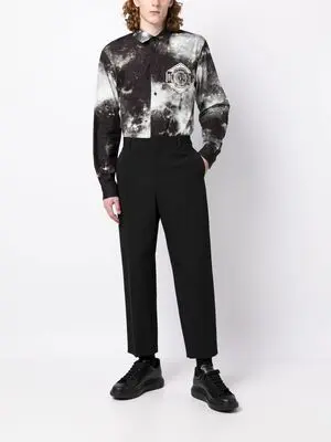 Versace Tie Dye-print Button-up Shirt
