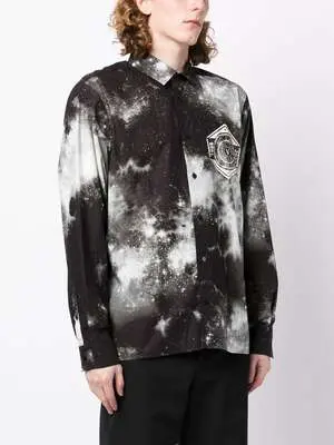 Versace Tie Dye-print Button-up Shirt