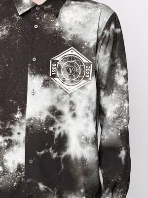 Versace Tie Dye-print Button-up Shirt