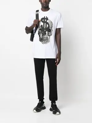 Philipp Plein Skull-print Crew-neck T-shirt - White