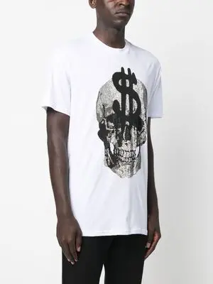Philipp Plein Skull-print Crew-neck T-shirt - White