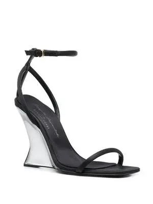SERGIO ROSSI Evangelie 100mm Wedge Sandals