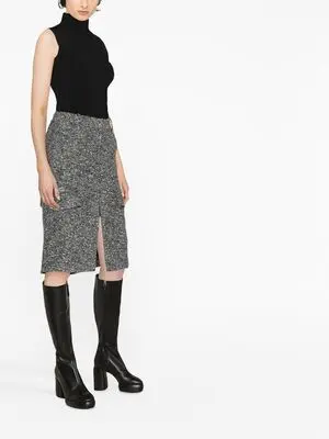 Victoria Beckham Tailored Cargo Midi Skirt