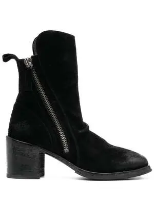 Moma 70mm Burnished-effect Suede Ankle Boots