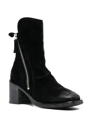 Moma 70mm Burnished-effect Suede Ankle Boots