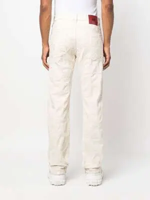 424 Bleach-wash Straight-leg Jeans