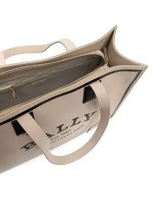 Bally Crystalia Leather Tote Bag
