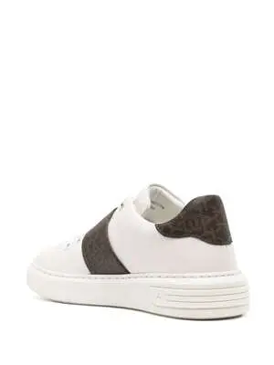 Bally Monogram Buckled Leather Sneakers