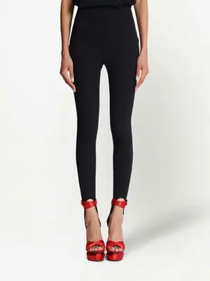 Balmain Stirrup-cuffs Cotton-blend Leggings