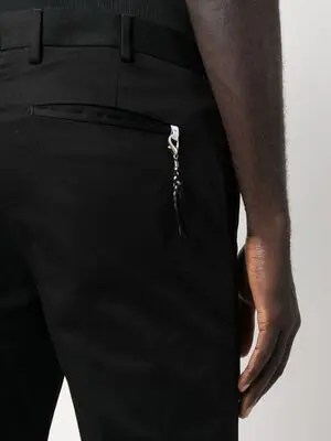 PT TORINO Slim-fit Cropped Trousers - Black