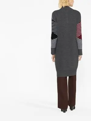 Stella McCartney Striped Wool Cardigan Coat