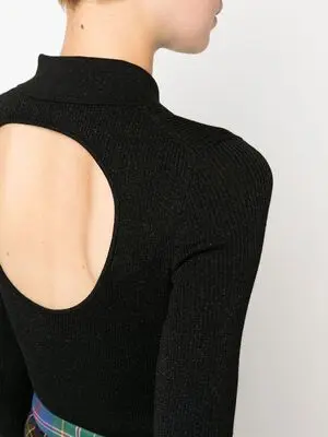 P.a.r.o.s.h Ribbed-knit Wool Polo Hirt