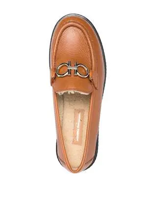 FERRAGAMO Rolo Shearling-lined Loafers