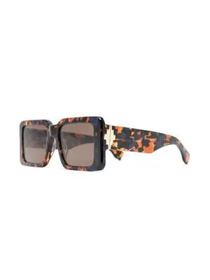 MARCELO BURLON COUNTY OF MILAN Tortoiseshell Oversize Sunglasses