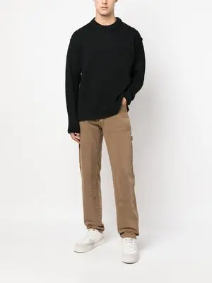 TEN C Crew-neck Knitted Jumper