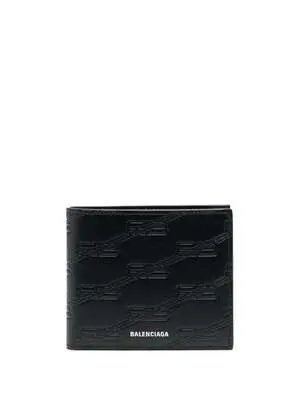 Balenciaga Signature Monogram Bi-fold Wallet