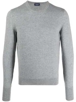 DRUMOHR Crew Neck Cashmere Jumper - Grey