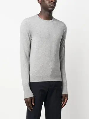 DRUMOHR Crew Neck Cashmere Jumper - Grey