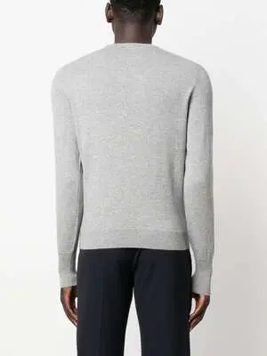 DRUMOHR Crew Neck Cashmere Jumper - Grey