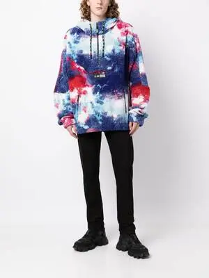 Versace Tie Dye-pattern Pullover Hoodie