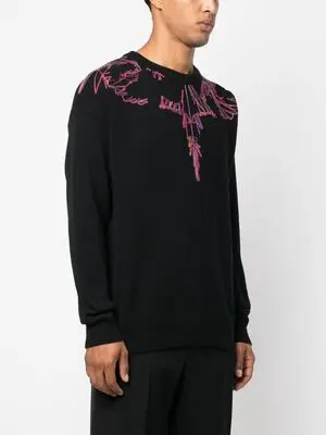 COUNTY OF MILAN Marcelo Burlon Wings Intarsia-knit Jumper
