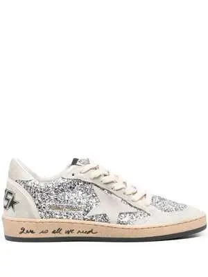 GOLDEN GOOSE Ball Star Glitter Sneakers - Neutrals