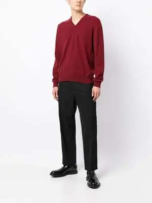 LEATHERSMITH OF LONDON V-neck Knit Jumper