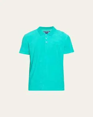 Vilebrequin Organic Terry Polo Shirt Candy Green