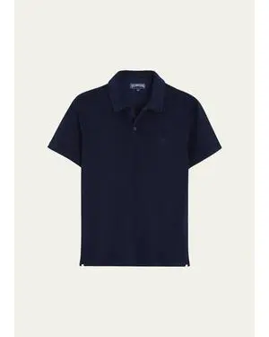 Vilebrequin Organic Terry Polo Shirt Navy