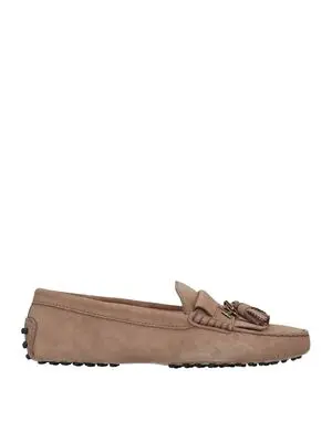 TOD'S TOD'S Burgundy Leather Loafers Sand