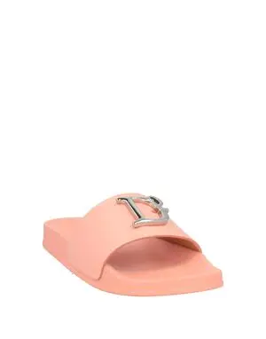Dsquared2 Leather Pool Slides - Pink