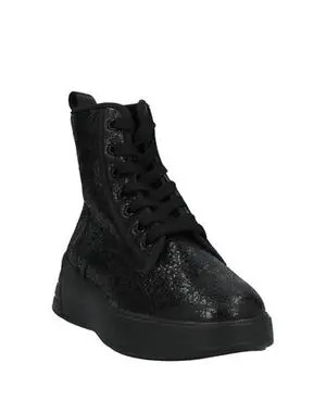 Hogan High-top Calfskin Sneakers - Black