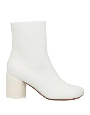 MAISON MARGIELA Soft Leather Ankle Boots - White