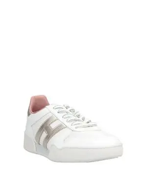 Hogan Soft Leather And Textile Fiber Sneakers