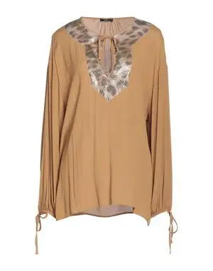 MASON'S Leopard-print Sequined Blouse - Beige