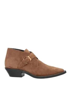 TOD'S Calfskin Ankle Boots - Khaki