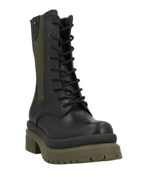 BALDININI Ankle Combat Boots - Black