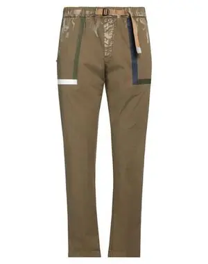 WHITE SAND Pants Size Cotton, Elastane - Military Green