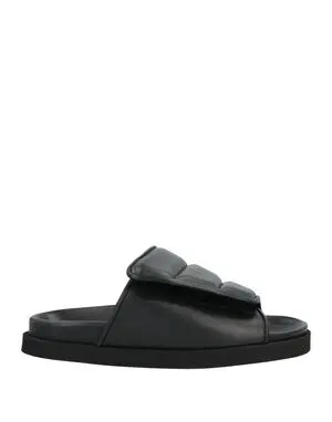 GIA BORGHINI Leather Sandals - Black