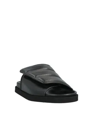 GIA BORGHINI Leather Sandals - Black
