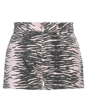 GANNI Denim Tiger-print Shorts