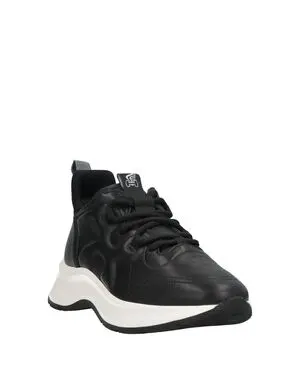 Hogan Leather And Textile Chunky Sneakers