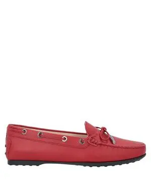 TOD'S Loafers In Leather Red