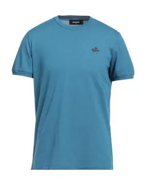 Dsquared2 Man T-shirt Pastel Blue Size S Cotton Pastel Blue