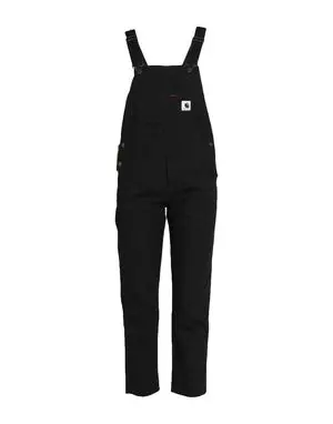 Carhartt Woman Overalls Sand Size Xs Cotton, Elastane Black