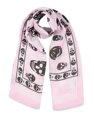 Alexander McQueen Woman Scarf Ivory Size - Modal Pink