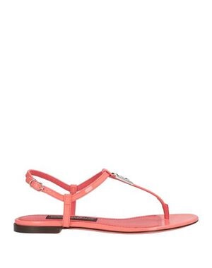 Dolce & Gabbana Thong Sandal Coral Size Soft Leather