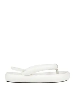 Isabel Marant Leather Thong Sandals - White